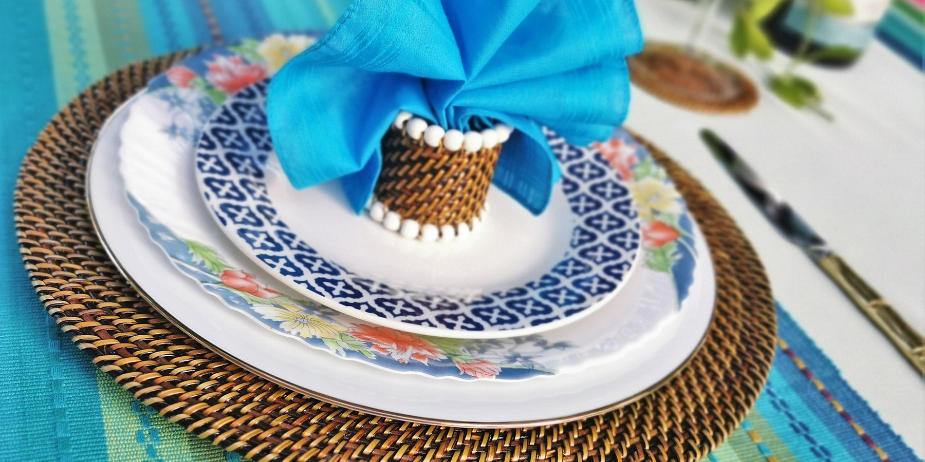 Handwoven Table Chargers | Eco-Luxury Dining by Calaisio
